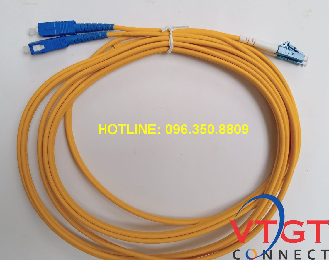 Dây nhảy quang Singlemode duplex LC-SC | 3m, 5m, 10m ...